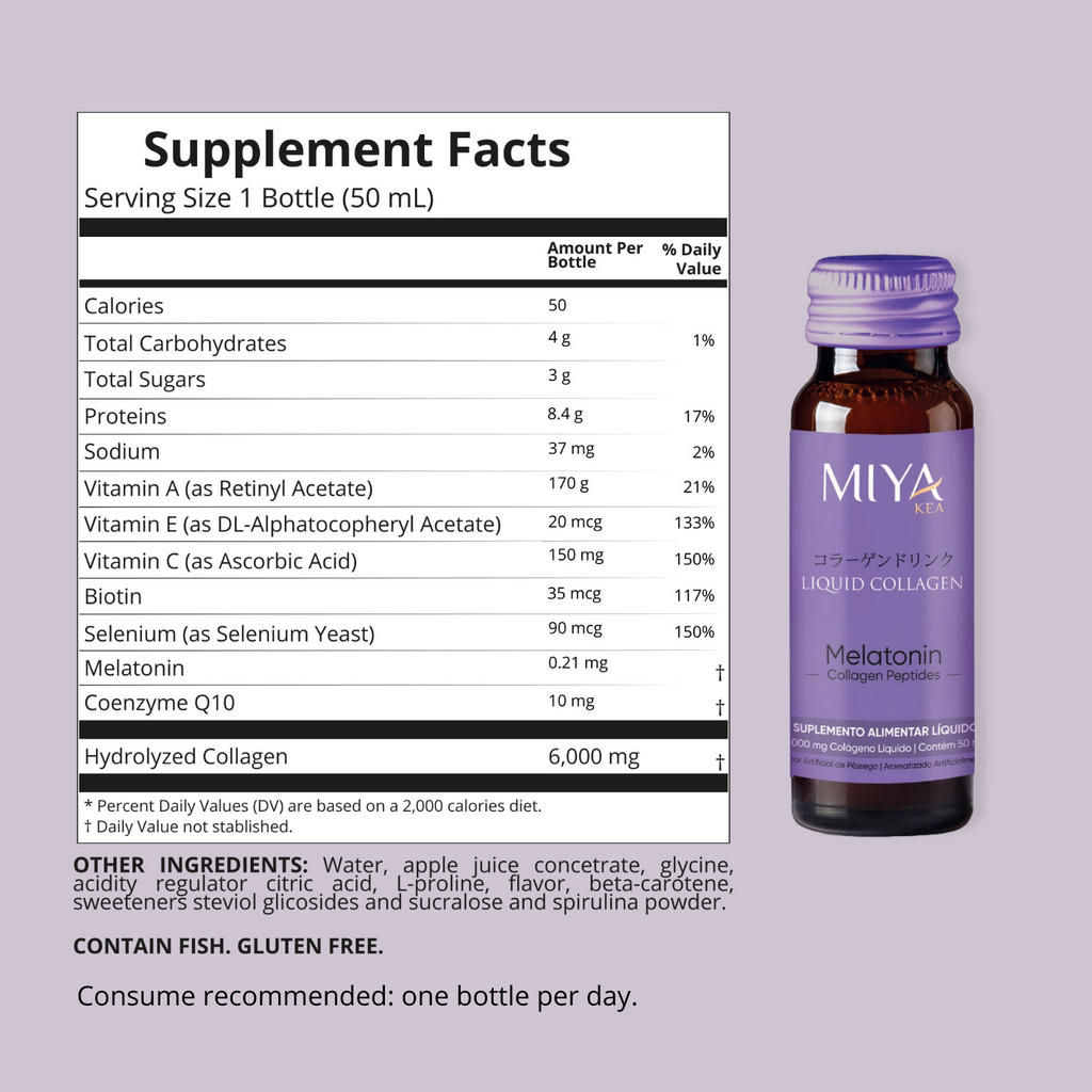 Miya Kea Liquid Collagen with Melatonin - 9-Months Program - 27 Boxes ...