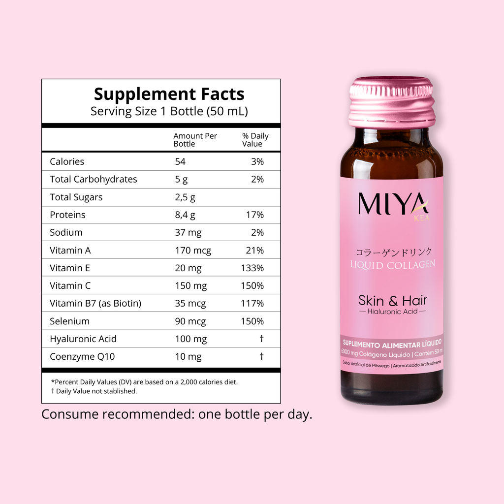 Miya Kea's Liquid Collagen Skin and Hair 10-day Program - 1 Box (10 sh ...